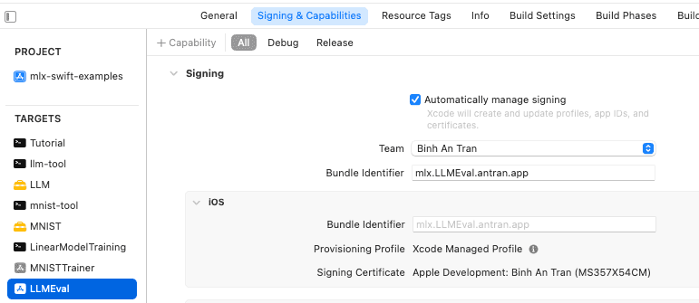 Mlx Day 3 Running The Mlx Sample App On Macos Ios And Visionos An Tran
